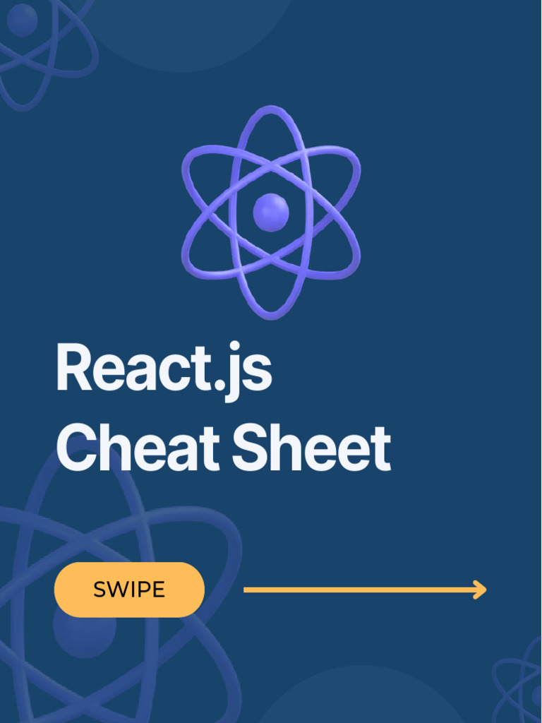 React Js Cheat Sheet | PDF | Computer Science | Software Development