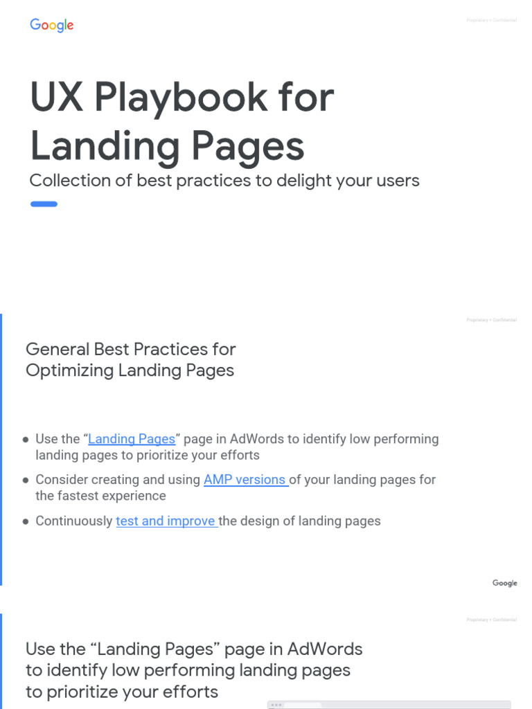 Landing Page Optimization Playbook - Lead Gen | PDF | E Commerce | Internet Search Engines