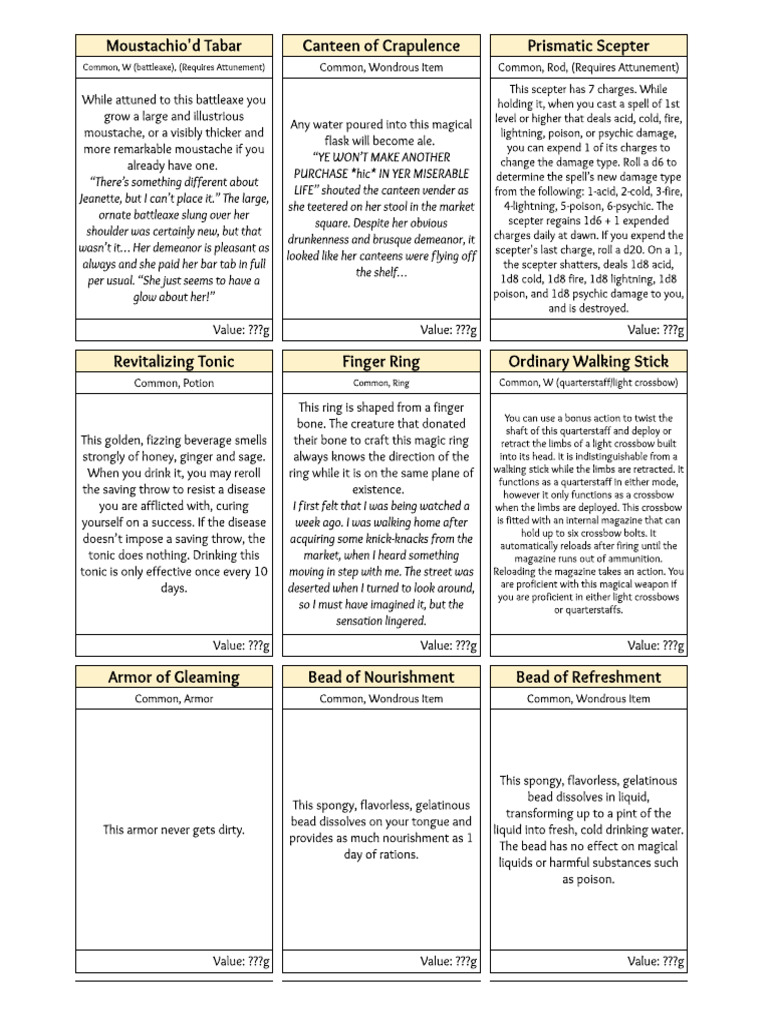 Common Items | PDF
