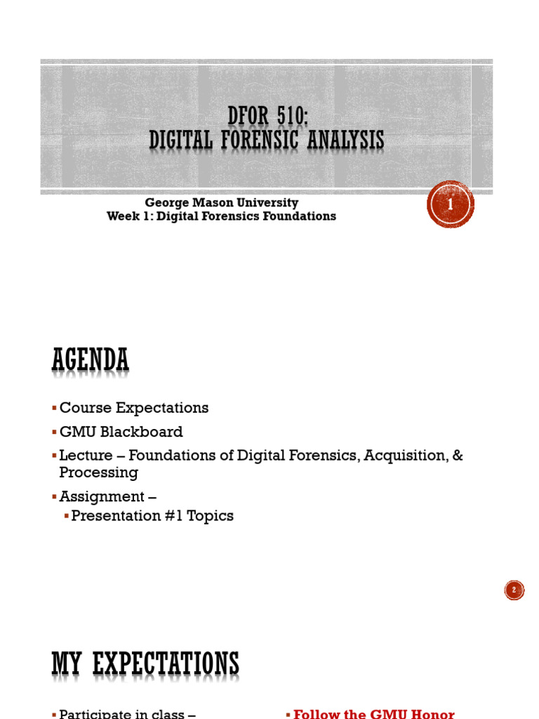 DFOR510_Week01_Intro_DigForFound | PDF | Computer Forensics | Digital Forensics