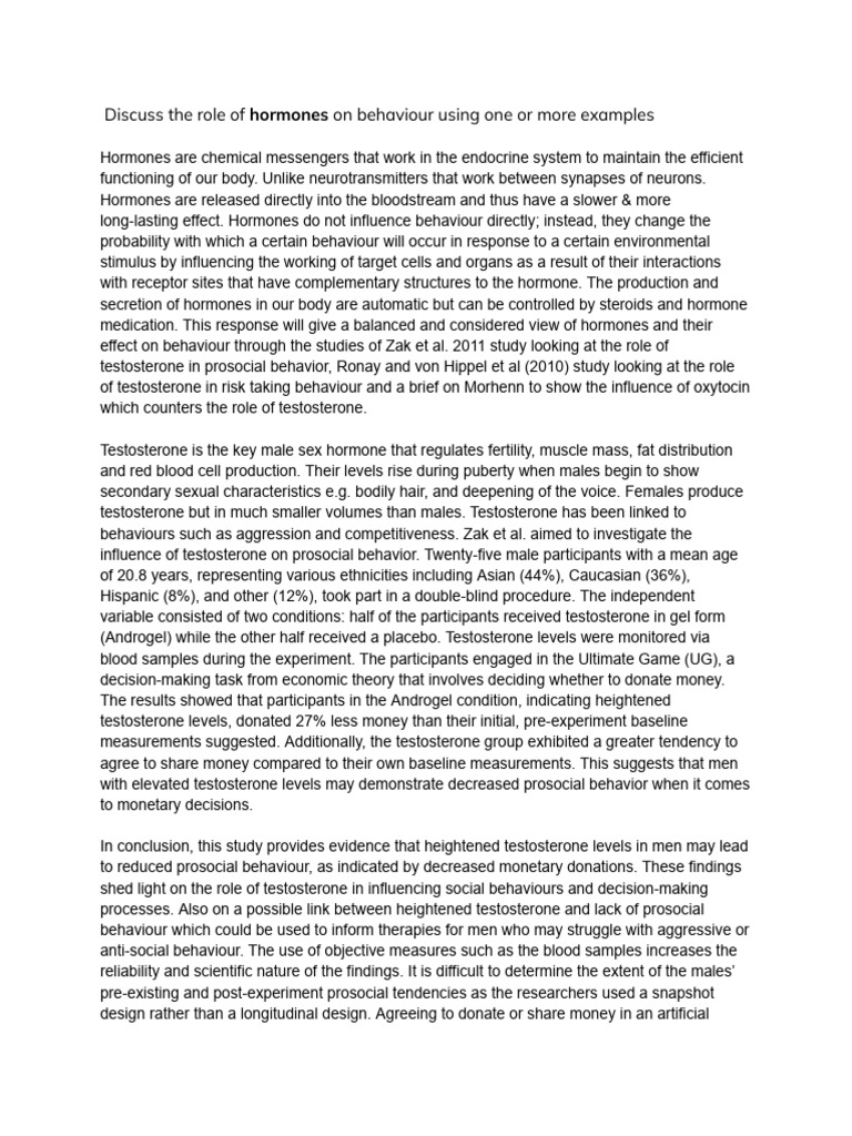 ERQ Hormones | PDF | Testosterone | Hormone