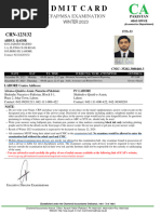 ICAP Admit Card | PDF