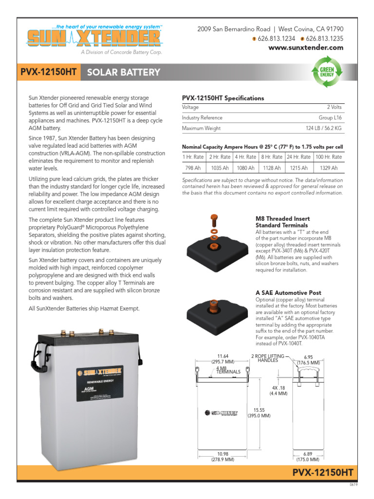 PVX 12150HT | PDF | Electricity | Electrical Engineering