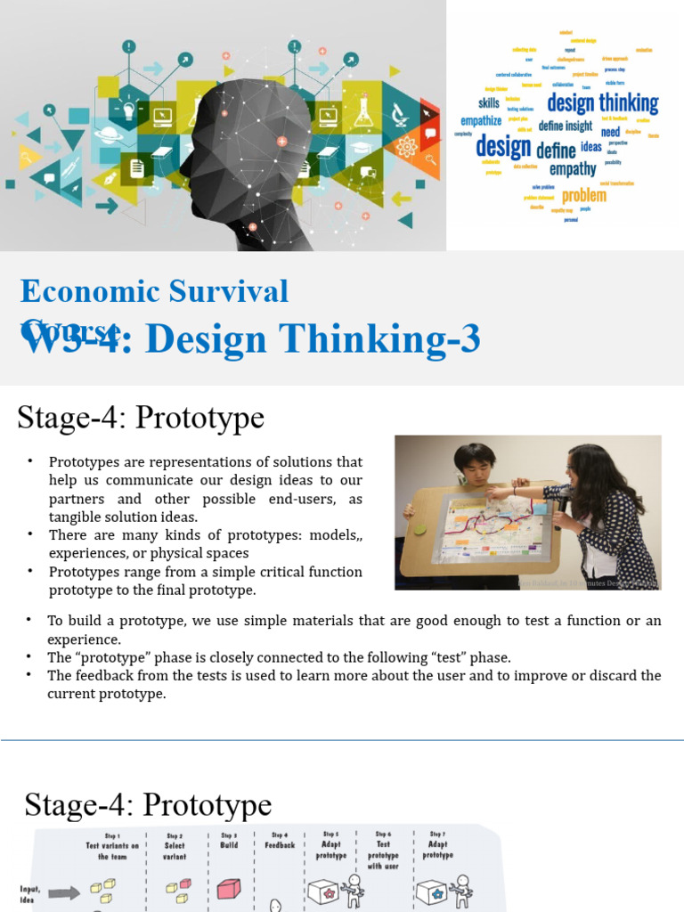 W5. Design Thinking 3 | PDF | Prototype | Design Thinking