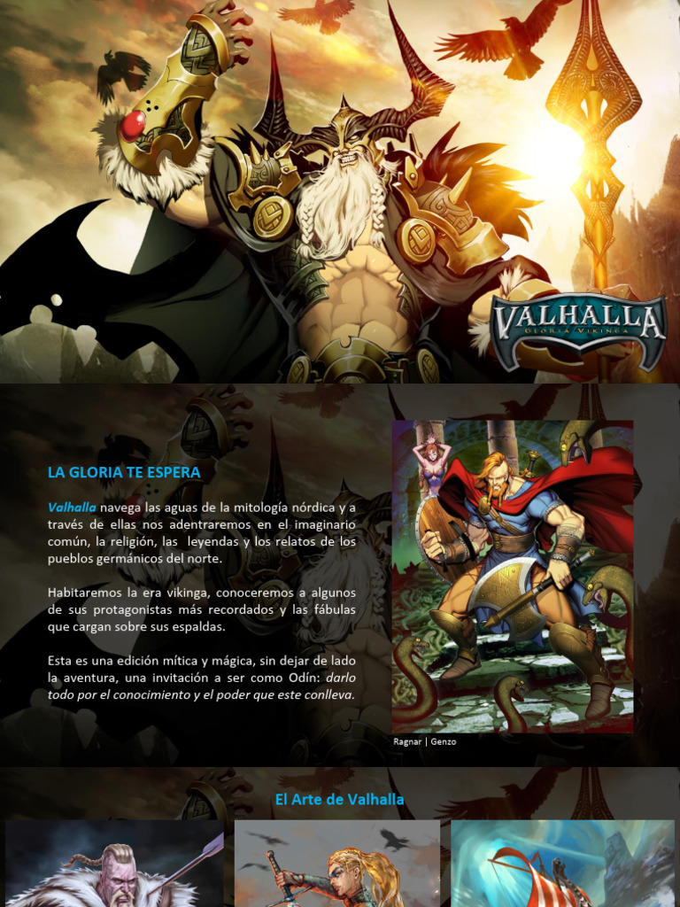 Presentación Valhalla | PDF | Mitología nórdica | Odin