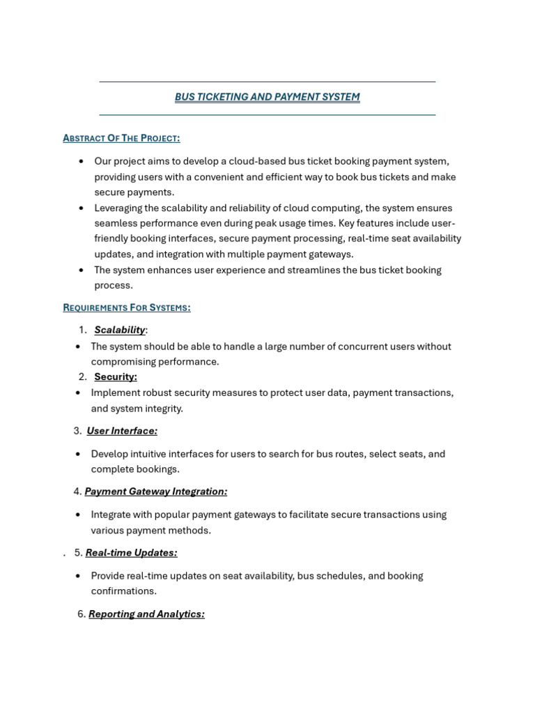Cloud Bus Ticketing System Guide | PDF | Cloud Computing | Database Transaction