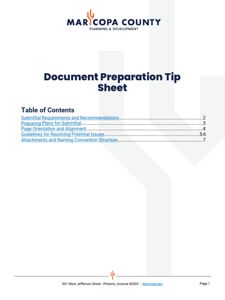 Document Preparation Tip Sheet New - 202310061042313937 | PDF ...