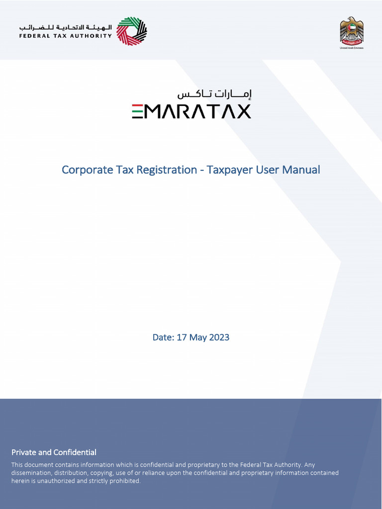 CT Create Registration Taxpayer User Manual EN V4-SANITIZED V2 | PDF ...