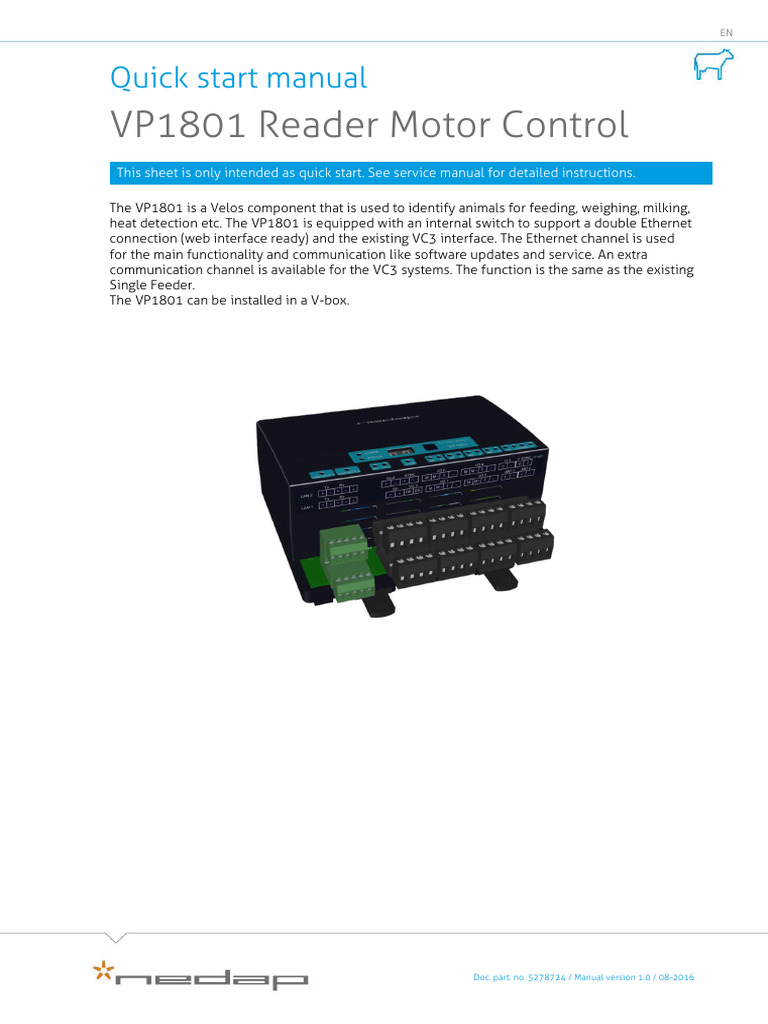 Nedap vp1801 | PDF | Coaxial Cable | Antenna (Radio)