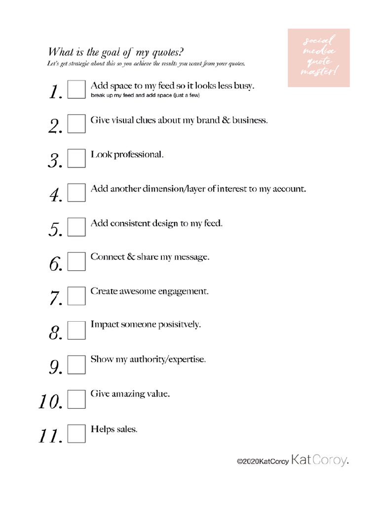ML02 VM V04 Social Media Quote Master Worksheet | PDF | Typefaces | Text