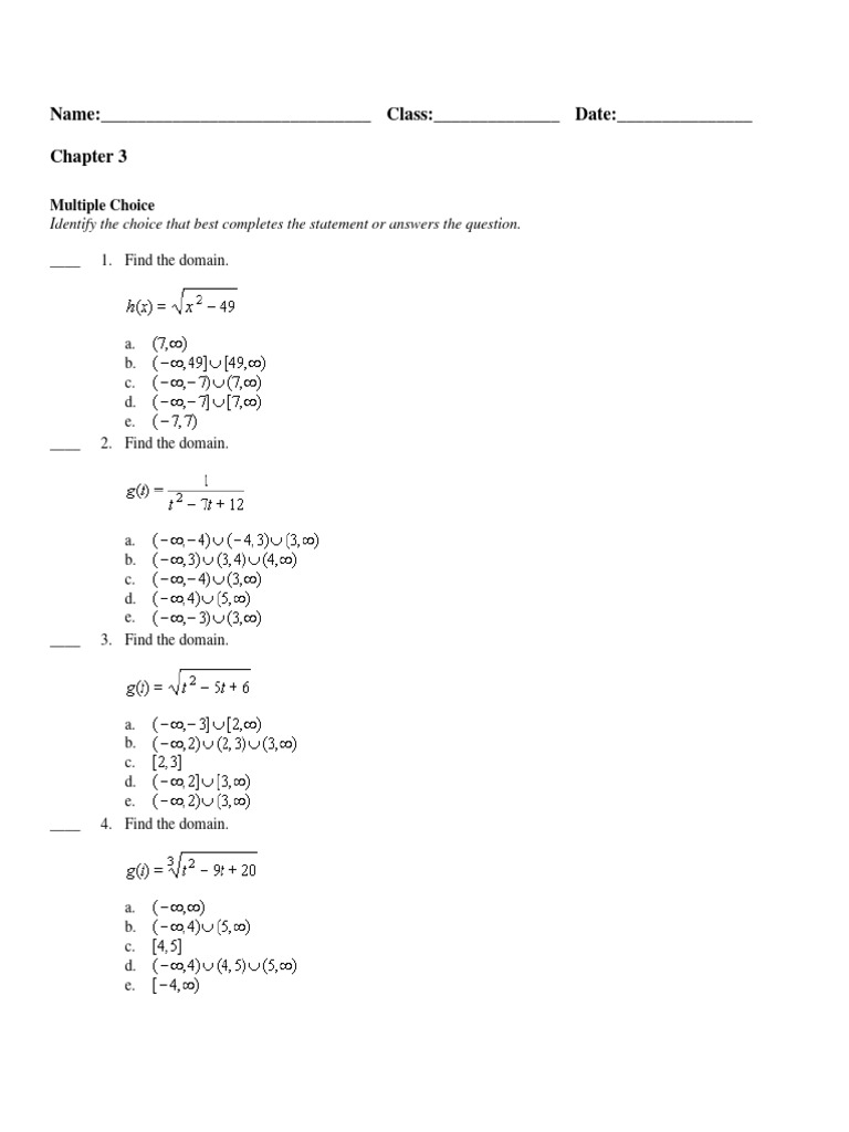 AMC 10 Practice | PDF | Function (Mathematics) | Sphere