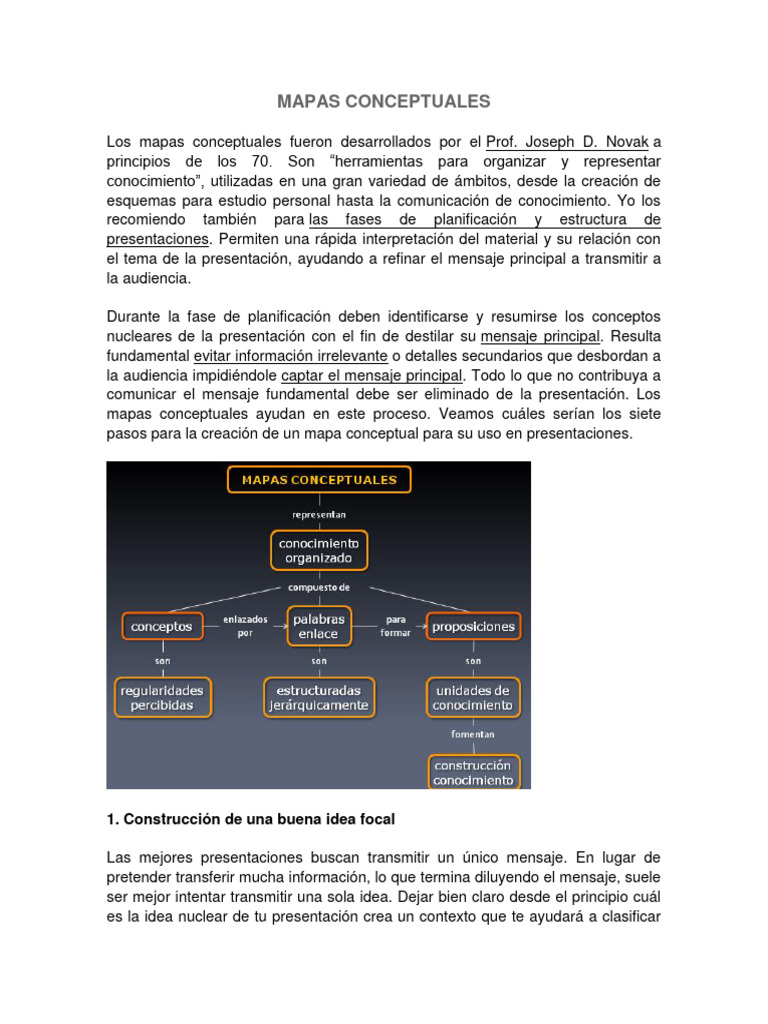 Normas para Crear Mapas Conceptuales | PDF