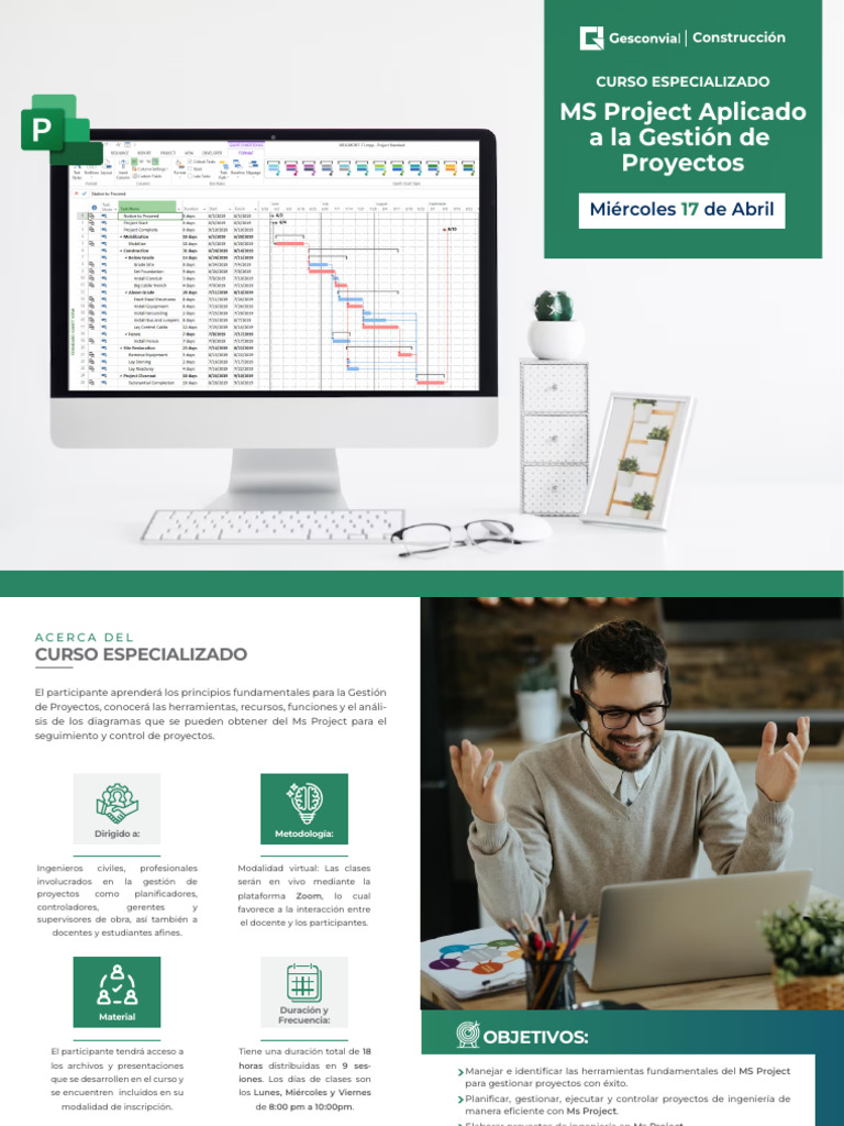 Temario - Ms Project Aplicado A La Gestión de Proyectos | PDF | Gestión ...