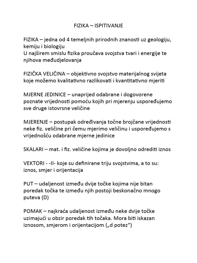 FIZIKA | PDF