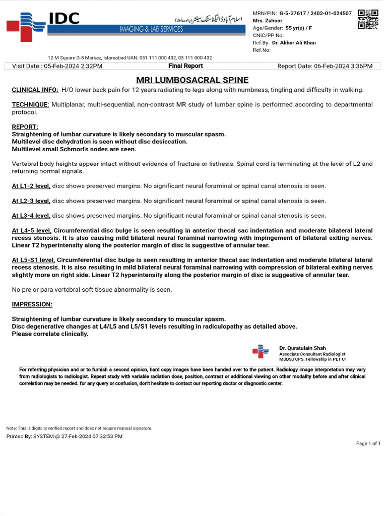 Patient Report PDF | PDF