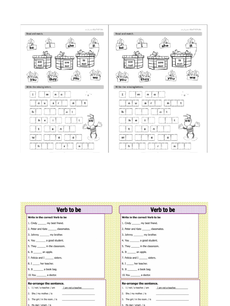 Verb To Be | PDF