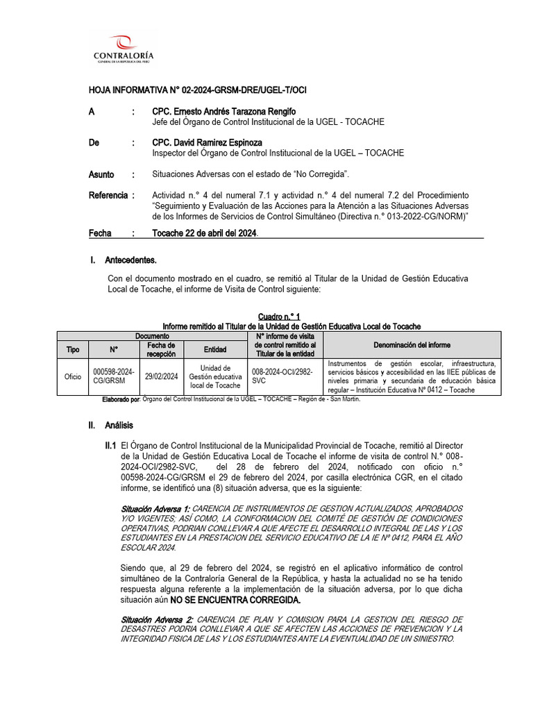 HI #02-2024-GRMS-OCI-FDB-NO CORREGIDA #23633 DRTC - REV | PDF