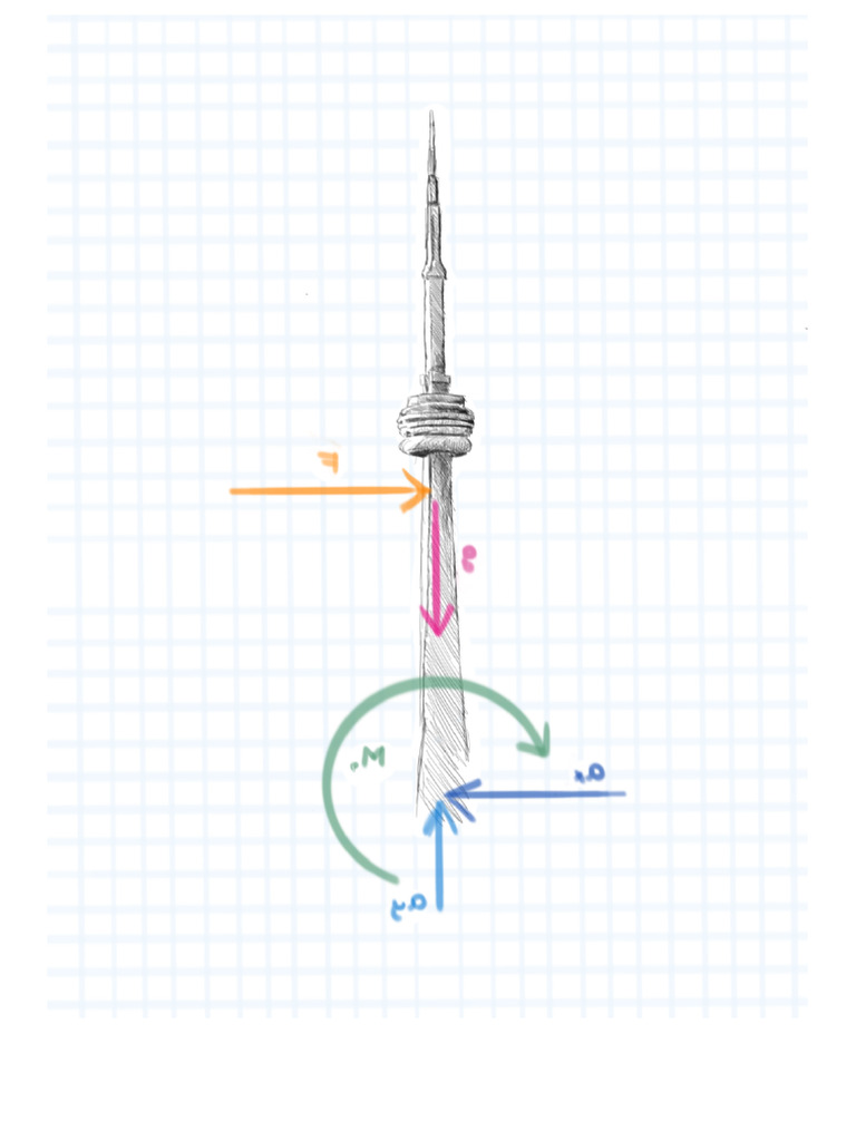 CN - Tower Drawing | PDF