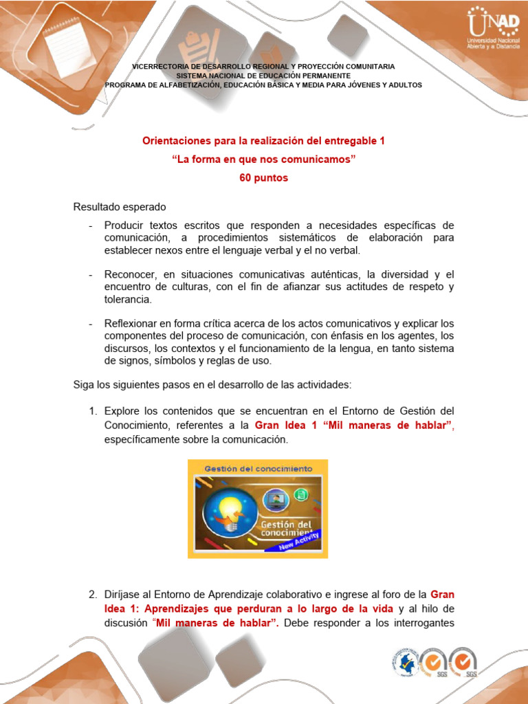 Entregable 1 La Forma en Que Nos Comunicamos | PDF | Comunicación | Predicado (Gramática)