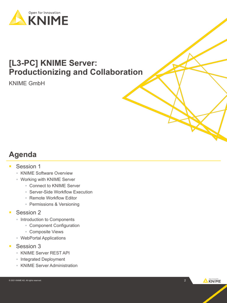Knime L3 Study Material | PDF | Analytics | Server (Computing)