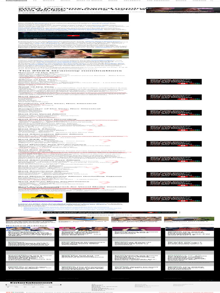 2024 Grammy Award Nominations See The Full List | PDF | Grammy Awards