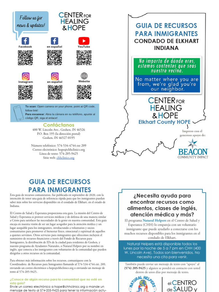 Immigrant Resource Guide - SP | PDF | Terapia