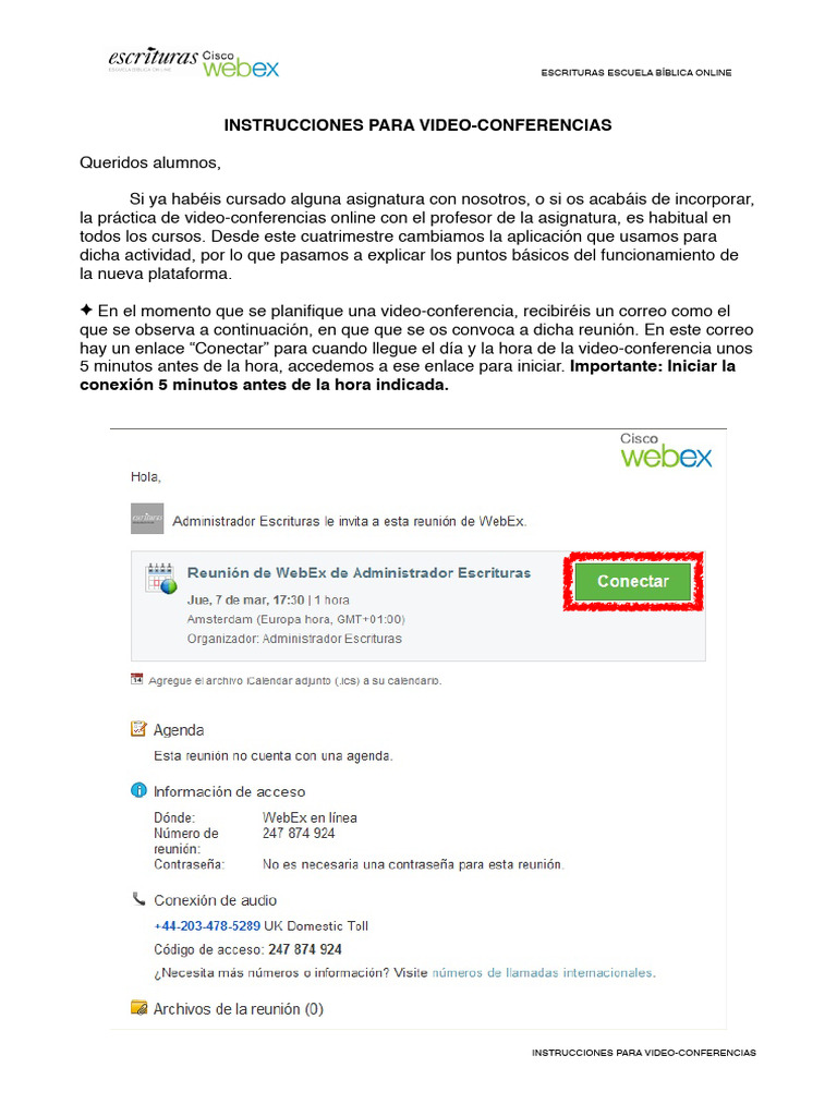 Manual Webex alumnos | PDF | Software | Informática