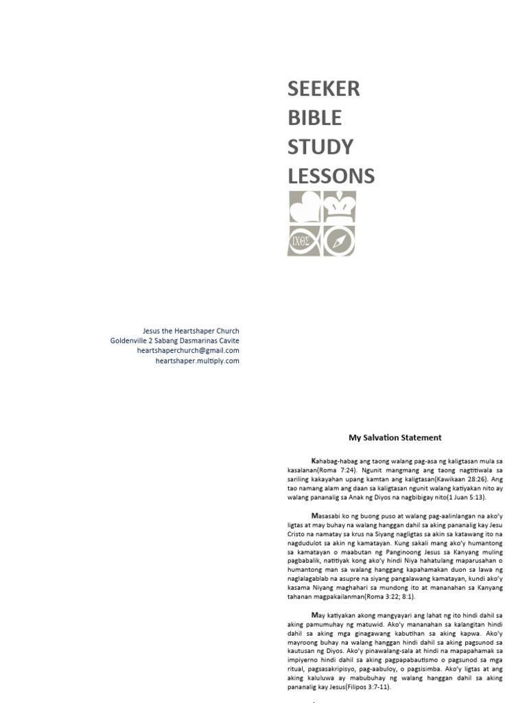 Seeker Bible Study Lessons | PDF