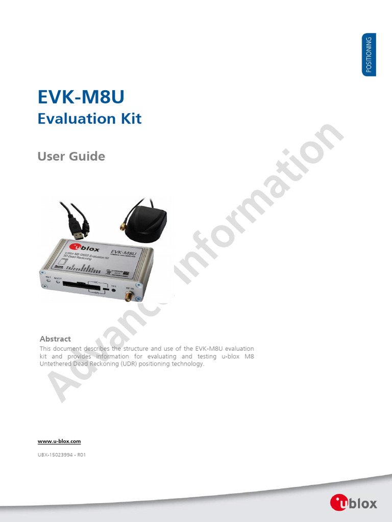 EVK-M8U UserGuide (UBX-15023994) | PDF | Usb | Computer Engineering