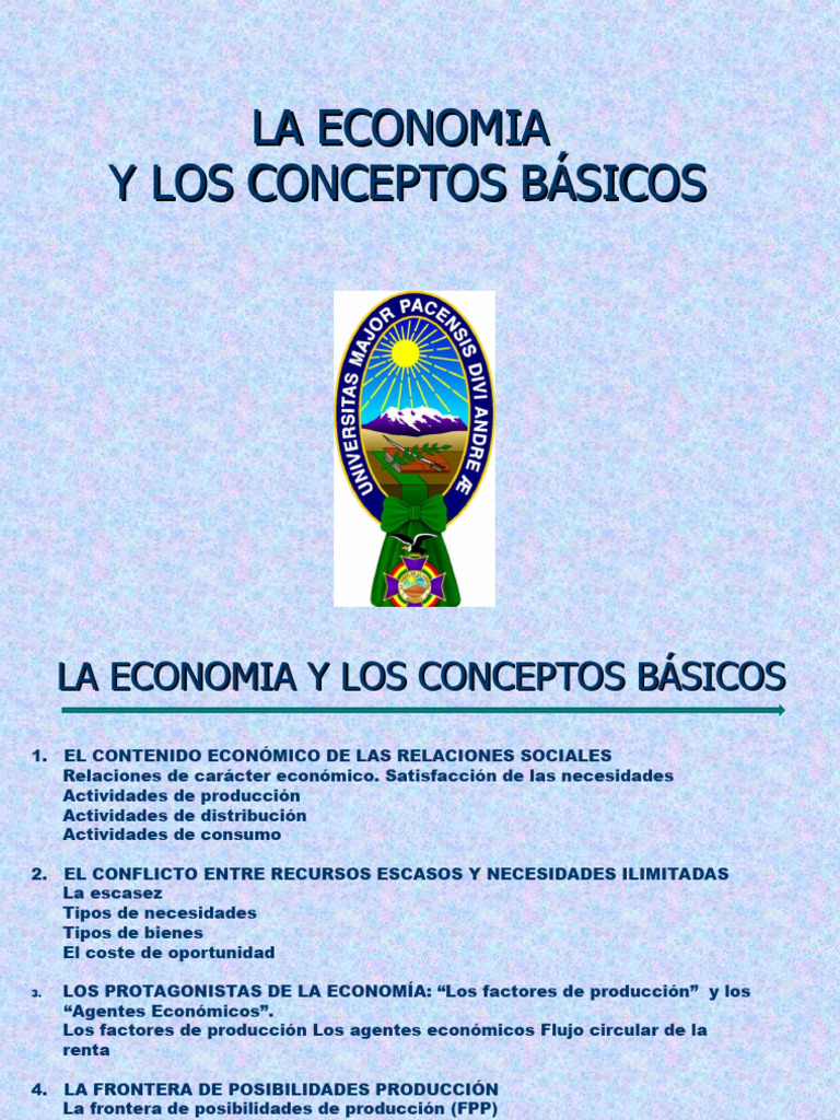 Conceptos de Economia Basica | PDF | Ciencias económicas | Bienes