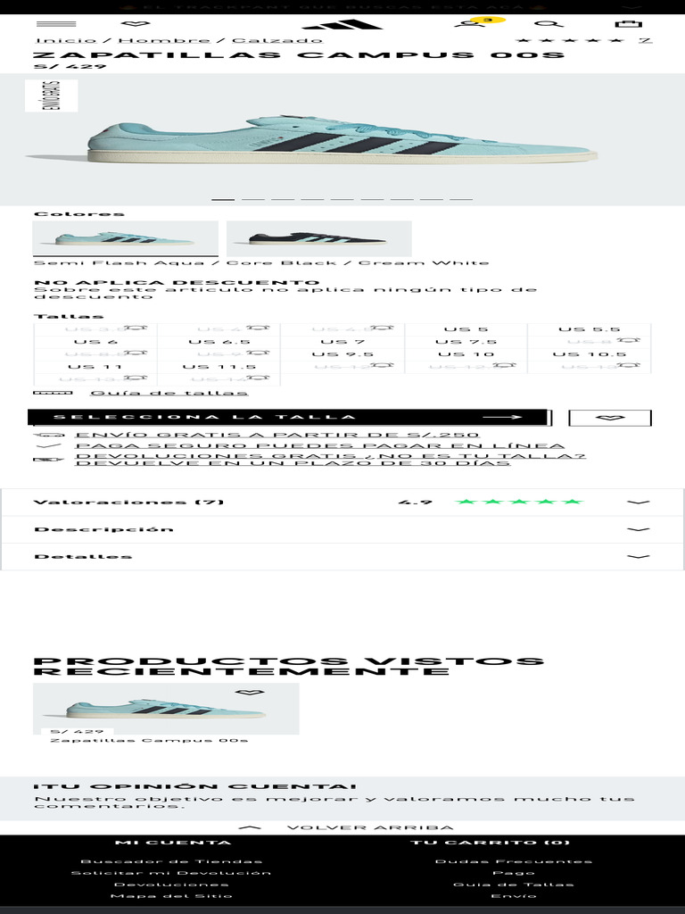 Zapatillas Campus 00s - Turquesa Adidas Adidas Peru | PDF