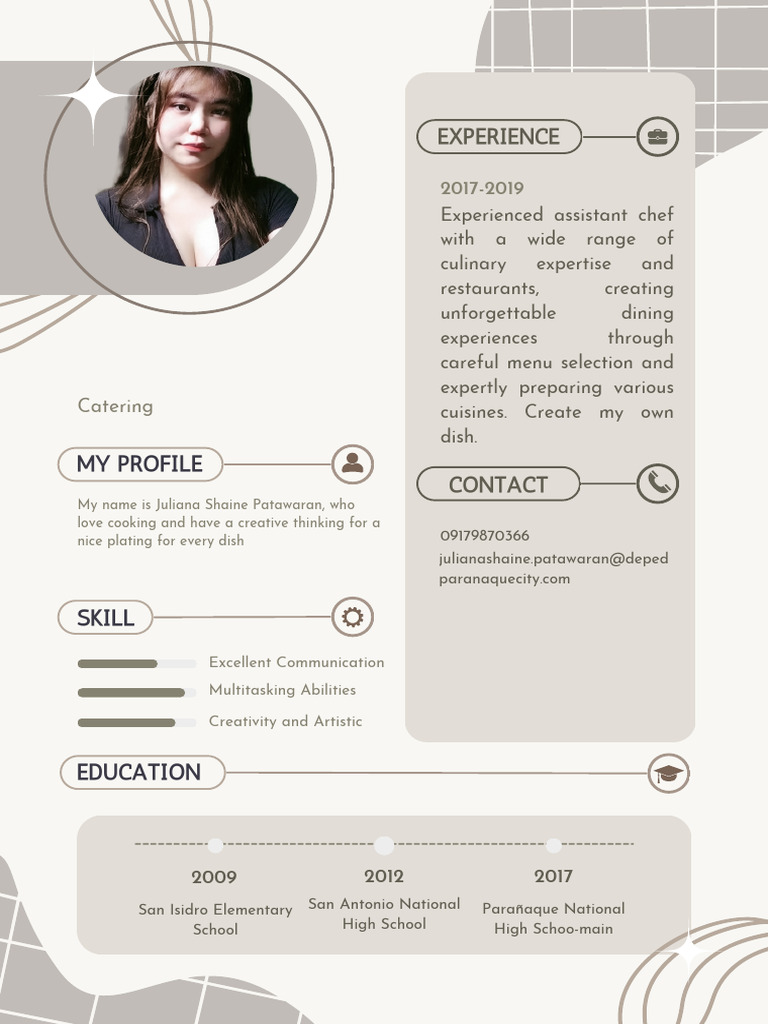 Aspiring Chefs' Profiles | PDF | Foodservice | Food And Drink Preparation