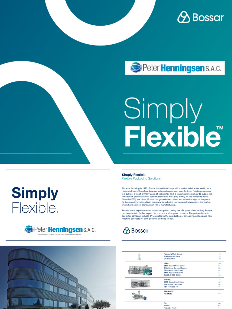 SIG Bossar Envases Flexibles MAQUINARIA Catálogo | PDF | Touchscreen ...
