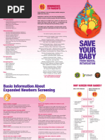 Expanded Newborn Screening Brochure | PDF | Diseases And Disorders ...