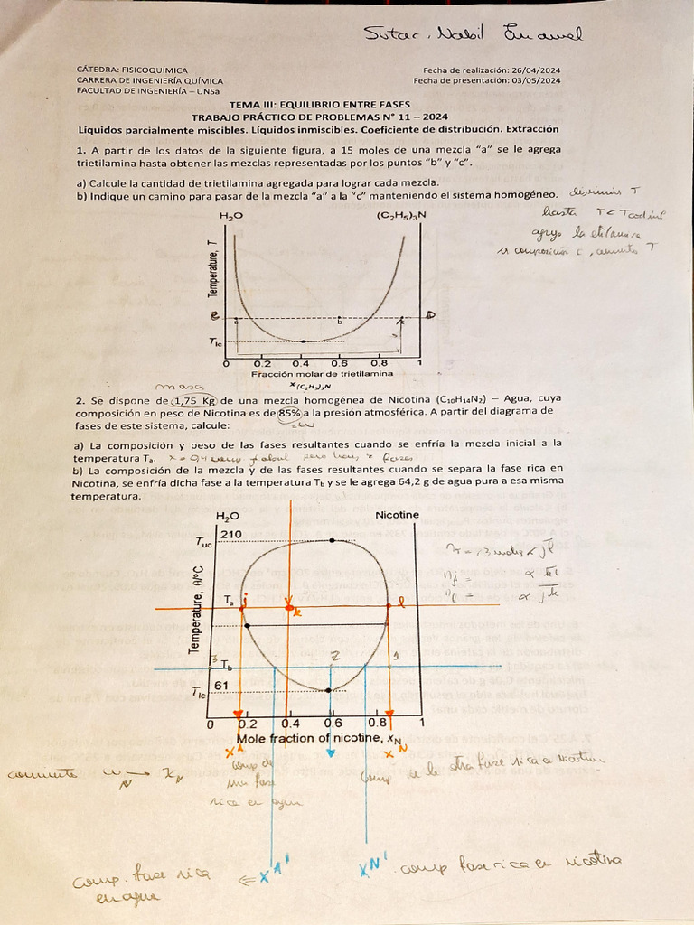 Tp11-Fisicoquimica Equilibrio LV Real | PDF