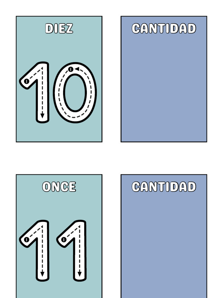 Number Tracing Formation Mathematics Flashcards in Colorful Pastel ...