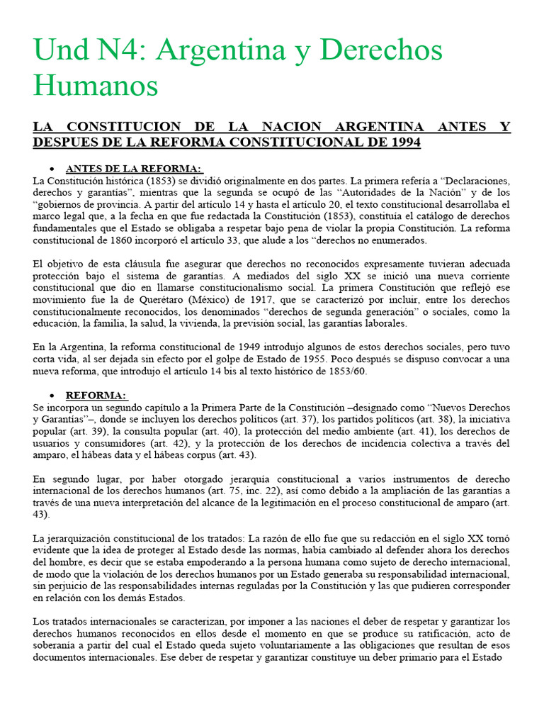 UND N4 DERECHOS HUMANOS | PDF | Caso de ley | Convenio europeo de derechos humanos