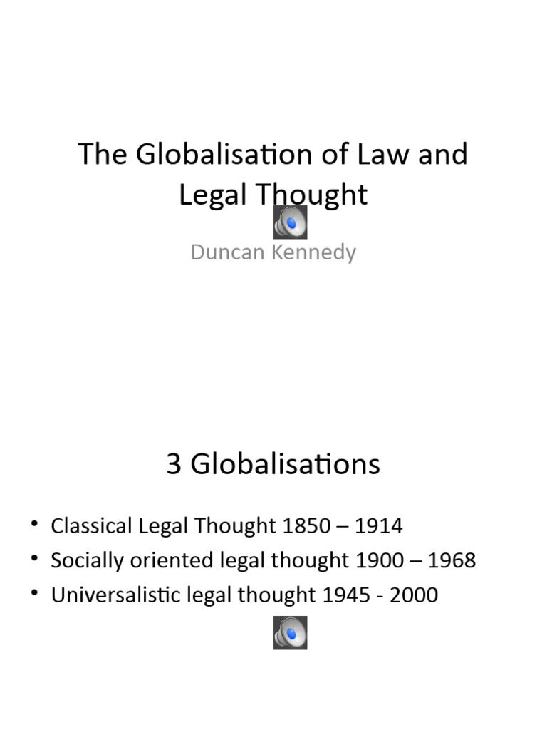 Globalization of Legal Thought | PDF | Liberalism | Globalization