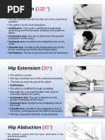 Goniometry of Hip | PDF
