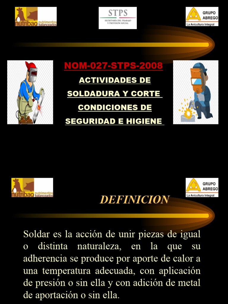 Nom-027-Stps-corte y Soldadura - Condición de Seguridad | PDF ...