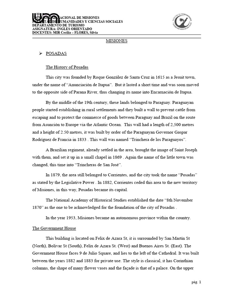 Misiones English | PDF