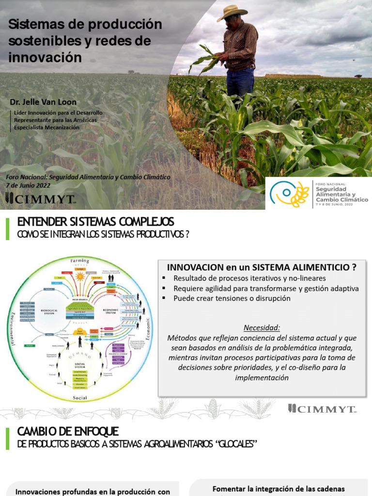 Jelle Van Loop CIMMYT Sistemas de Producci N Sostenibles y Redes de Innovaci N | PDF ...