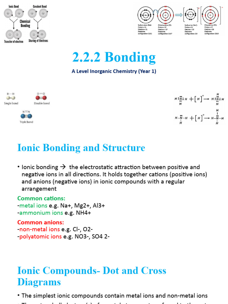 2.2.2 Bonding Mine | PDF | Ion | Ionic Bonding