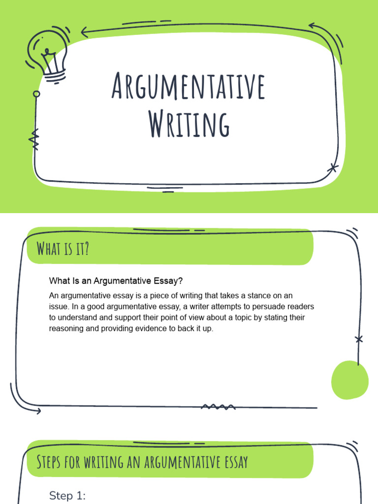 Argumentative Writing | PDF | Essays | Reason