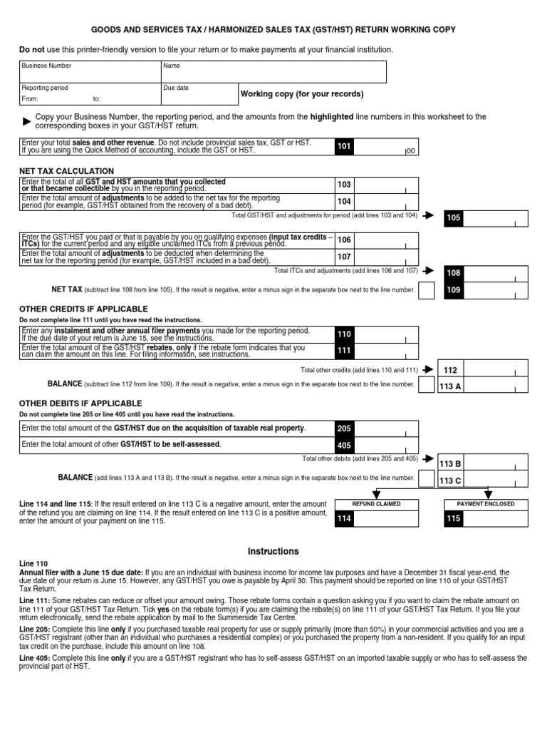 PRINT WHITE - F2016 - GST Return Template | PDF | Tax Refund | Taxes