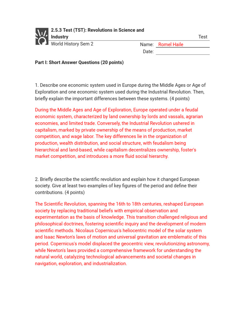 2.5.3 Test (TST) - Revolutions in Science and Industry (Test ...