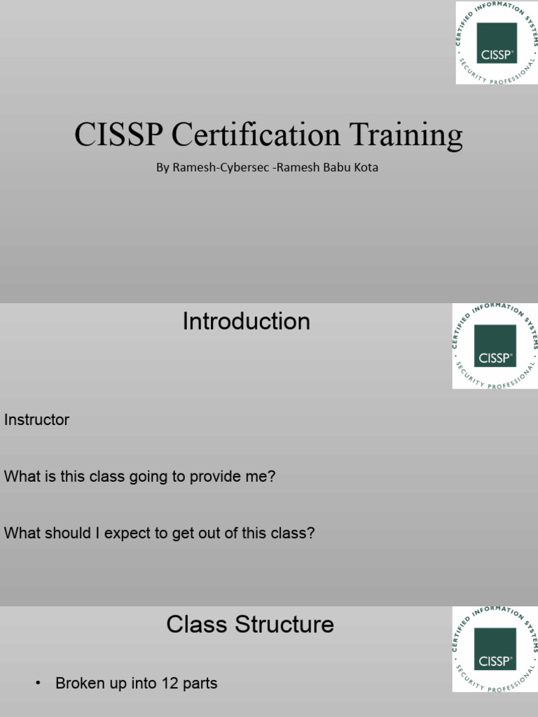 Cissp Demo | PDF | Information Security
