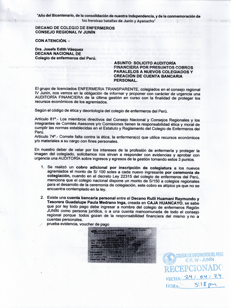 Auditoria Por Irregularidades Cep | PDF
