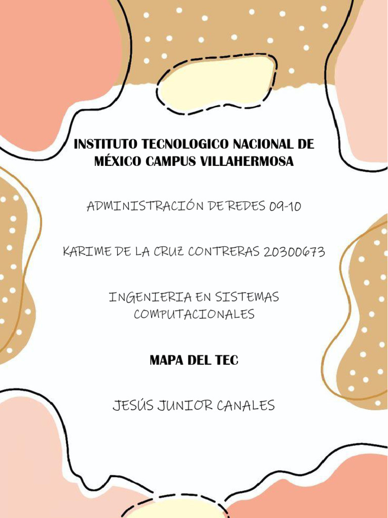 Mapa Tec. Karime de La Cruz Contreras | PDF | Punto de acceso inalámbrico | Inalámbrico