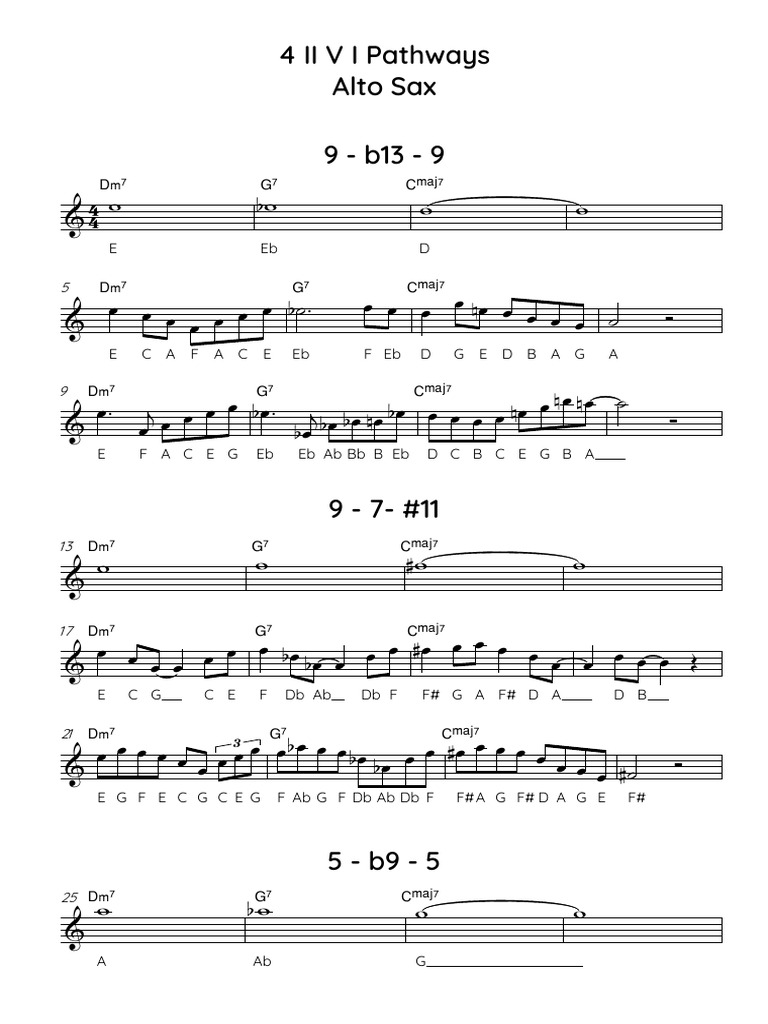 #77 - II V I Pathways Free PDF | PDF